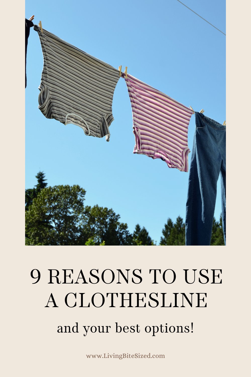 9 Reasons to Use a Clothesline (and the best options) - Living Bite Sized